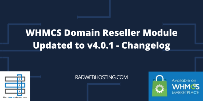 WHMCS Domains Registrar Updated to v4.0.1 - Third Party Add-ons - WHMCS.Community